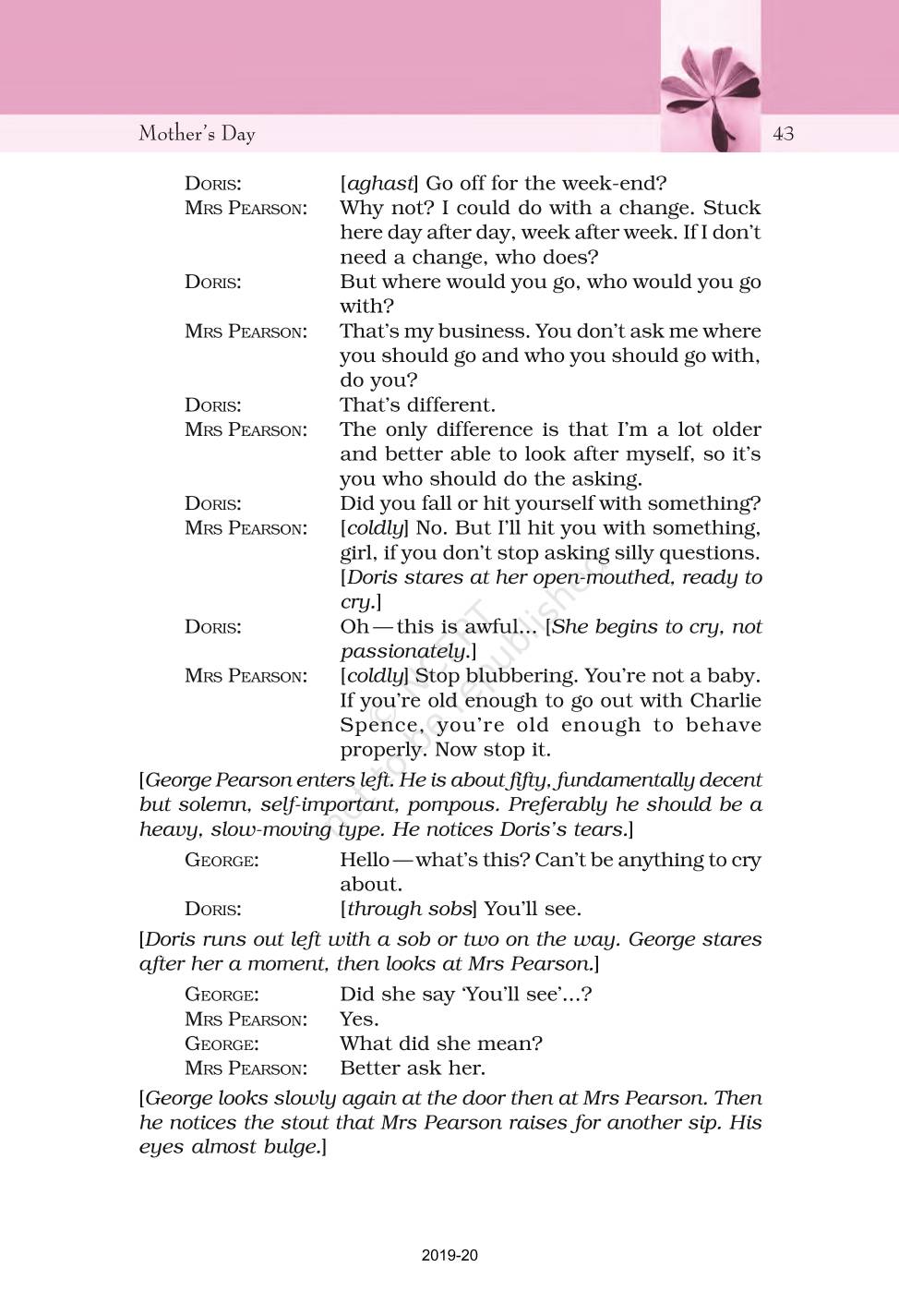 Mothers Day Ncert Book Of Class 11 English Snapshot